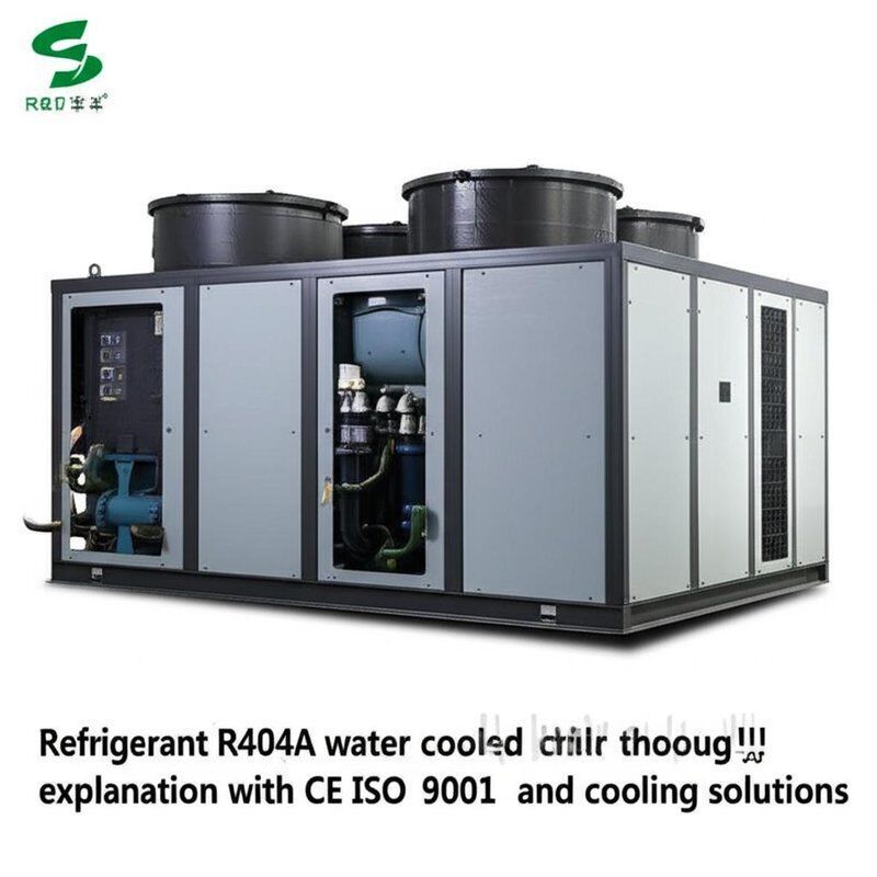 Refrigerant R404A water cooled chiller working principle thorough ...