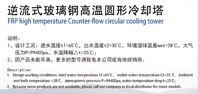 150 Ton FRP Round Count Flow Type Cooling Tower